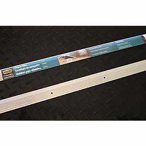 M-D Building Products 78071 Fluted 1-3/8-Inch by 36-Inch Carpet Trim, Silver