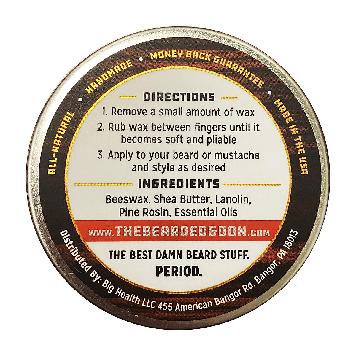 The Bearded Goon Ridiculously Strong Mustache and Beard Wax (2 Tins) - 100% Natural, All-Day Styling Control with Ultra-Strong Hold, 1 oz. each…