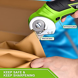 Cardboard Cutter with Replacement Self-Sharpening Cutter Blade (without LED)