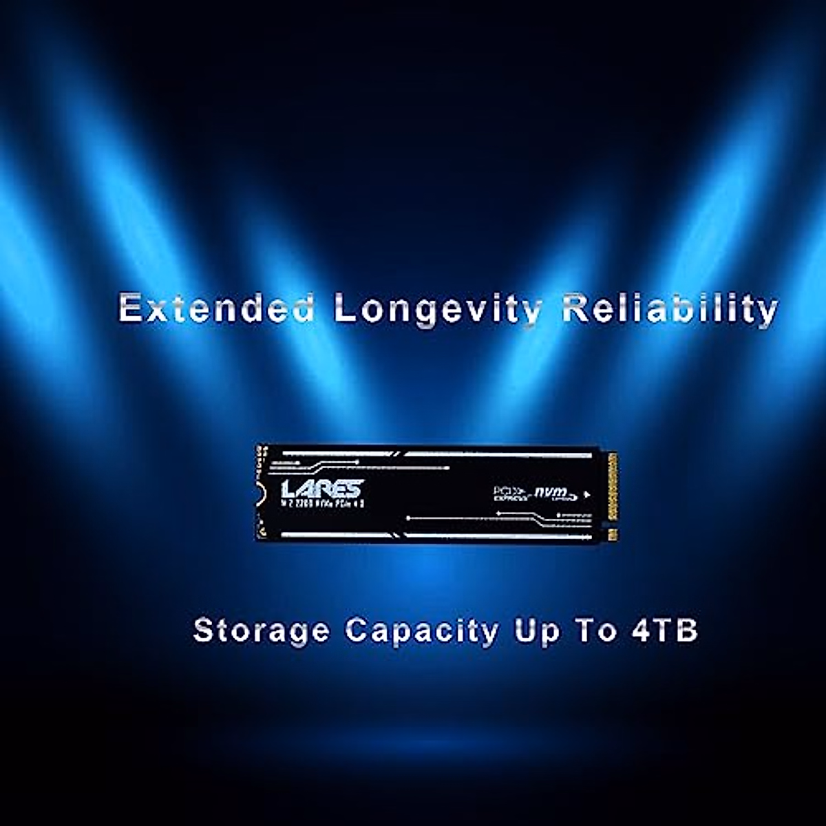 LEVEN JPS850 4TB PCIe Gen4 3D NAND NVMe M.2 SSD with Thermal Pad and Heat Sink