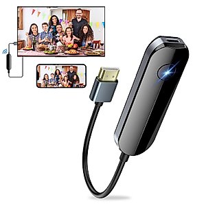 lulaven iShare iOS Wireless HDMI Display Adapter, Streaming Device for iPhone to TV, HD Video and Audio Sync, Streaming Mirroring YouTube Tiktok to TV, Wireless HDMI - 33FT