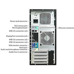 Dell Optiplex 9010 MiniTower MT Business Home Desktop Computer Tower PC Intel Quad Core i7-3770 3.40GHz, USB 3.0, WiFi, DisplayPort, DVD-RW, Windows 10 Pro 64Bit, 480GB SSD, 16GB RAM (Renewed)