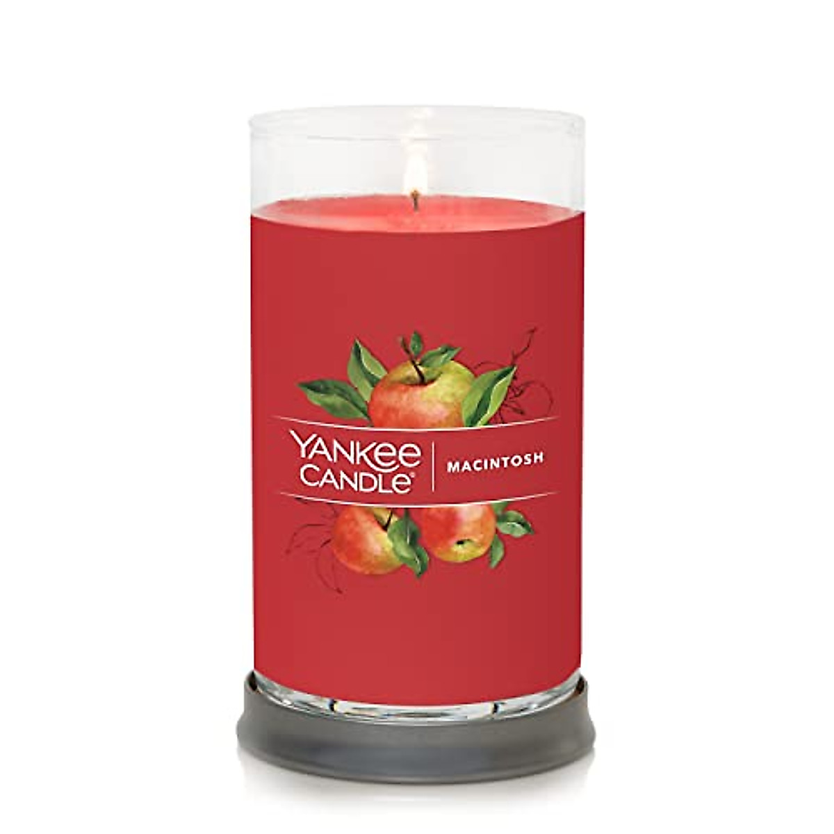 Yankee Candle Macintosh Signature Medium Pillar Candle, 14.25oz