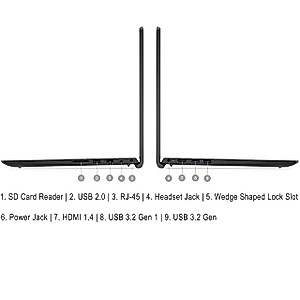 Dell Vostro 3510 15.6" FHD Business Laptop Computer, Intel Core i3-1115G4 (Beat i5-10210U), 32GB DDR4 RAM, 1TB PCIe SSD, 802.11AC WiFi, Bluetooth, Carbon Black, Windows 11 Professional