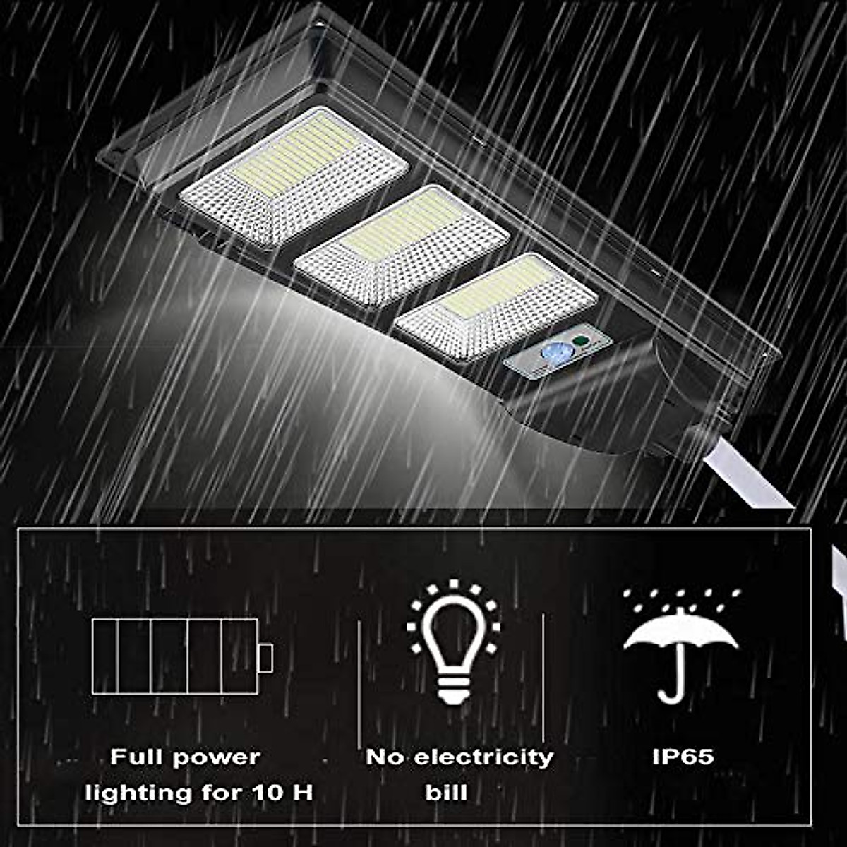 SISHUINIANHUA 200W/400W/600W/800W LED Solar Light Garden Outdoor Solar Street Wall Light PIR Motion Sensor Security Lamp+Remote Control,800w