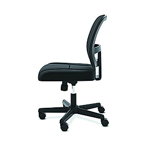 HON ValuTask Task Chair, Mesh Back Computer Chair for Office Desk, Black (HVL205)