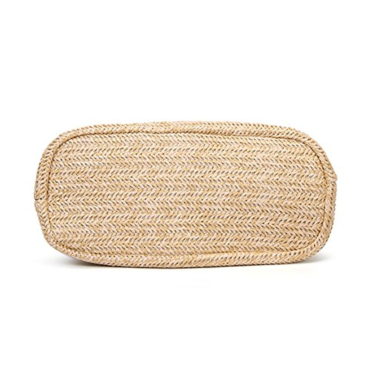 GL-Turelifes Medium Straw Bag Hand Weave Beach Handbag Summer Crossbody Shoulder Bags Bucket Tassel Totes for Women