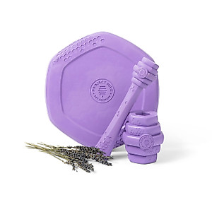 PROJECT HIVE ·PET COMPANY· - Calming Lavender Scented - Hive Dog Fetch Stick for Large Breeds - Dog Stick Toy - Floats in Water - Treat Dispenser Toy - Durable and Tough - Made in The USA