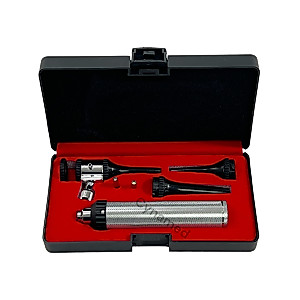 ArtLaB-Premium Veterinary Otoscope Set Kit Veterinary Diagnostic Set Instrument with Reusable Ear Speculas Set -Veterinary Diagnostic Otoscope Set and Hartmann Speculum (Vet Slit Head Otoscope)