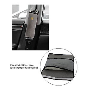 XINYIDAO 2PCs Car seat belt pillow, shoulder pad for car safety belts, seat belt pillow for children's travel, for The head, neck and shoulders in The car, The best gift for Children (grey)