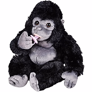 Rhode Island Novelty Adventure Planet Animal Den 8" Plush Baby Gorilla with Pacifier Stuffed Animal
