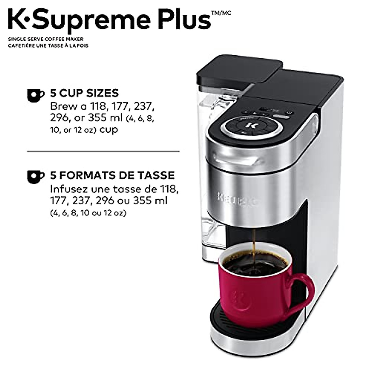 K-Supreme Plus Single Serve K-Cup Pod Coffee Maker