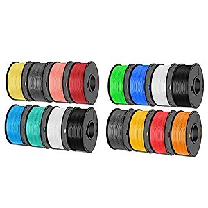 SUNLU 3D Printer Filament Bundle, SUNLU PLAMETA & PLA+ Filament 1.75mm, 100% Neatly Wound PLAMETA 2KG+PLA Plus 2KG, 0.25kg Spool, 16 Packs