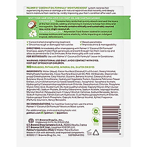 Palmer's Coconut Oil Formula Moisture Boost Protein Pack, Hair Treatment for Dry, Damaged, Over-Processed and Colored Hair, 2.1 Ounce (Pack of 12)