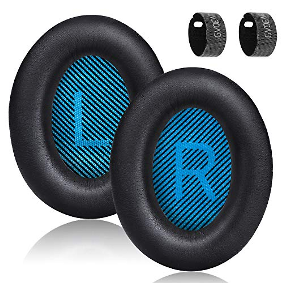 GEVO Upgraded Replacement Ear Pads for Bose QC25 Headphones- Cushions kit Also Fit QuietComfort2/15/35&35ii/Ae2/Ae2i/Ae2w and SoundLink 1&2/SoundTrue 1&2(Over-Ear)(Sky-Blue mats)