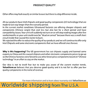 ValueStore.us Ultrasound Scanner Veterinary V16 with 3.5 MHz Convex Probe for Pregnancy Test on Dogs, Sheep and Pigs.