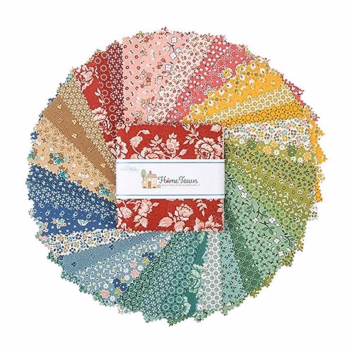 Riley Blake Home Town Fabric by Lori Holt of Bee in My Bonnet, Premium Quilting Fabric, Perfect for Quilting, Crafting, Sewing Projects and More… (Home Town 5" Stacker)