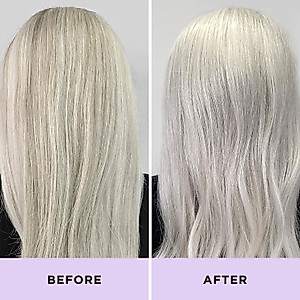 Jhirmack Silver Brightening Purple Shampoo and Conditioner Set for all types of silver, grey, and blonde hair