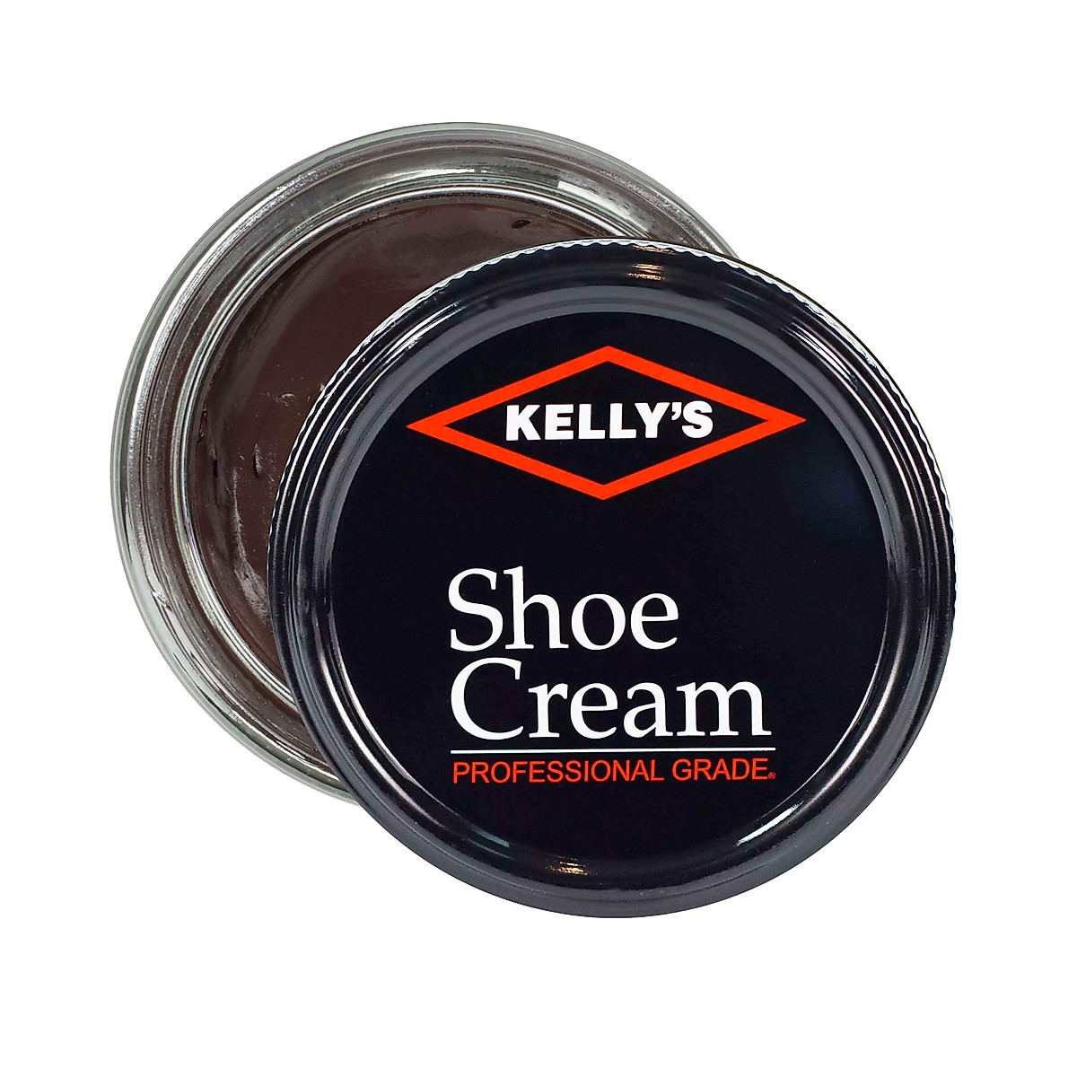 Kelly's Dark Brown Shoe Polish 1.5 oz - Professional Leather Shoe Cream