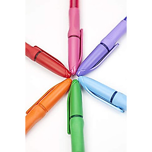 Promarx Tc Ball Pro Grip Fashion Ballpoint Pens, 1.0 mm, Assorted Colored Ink, 6-Count