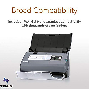 Ambir ImageScan Pro 820ix 20ppm High-Speed ADF Scanner for Windows PC and Mac