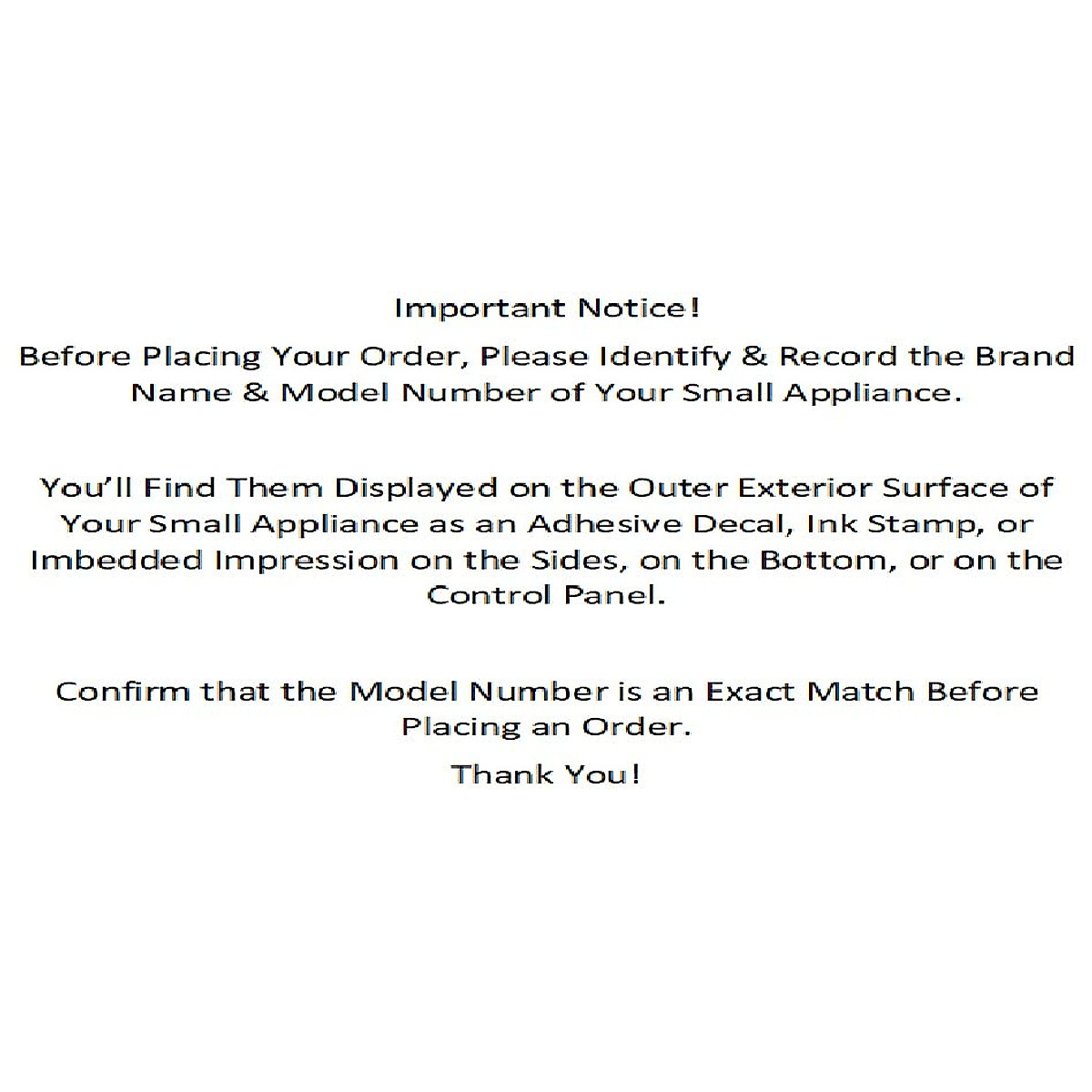 3pin Power Cord for Salton Cordless Hotray Models TWT40 TWT40A (36 inch Length)