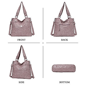 Angel Kiss Hobo Purses for Women Multi-Color Striped Lattice Cross Body Shoulder Purse Bag Tote Handbag