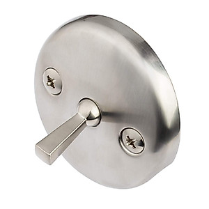 Artiwell Trip Lever Tub Trim Kit Set With Trip Lever Overflow Face Plate, Trip Lever Bathtub Drain with Strainer, Overflow and Matching Screws (BRUSHED NICKEL)