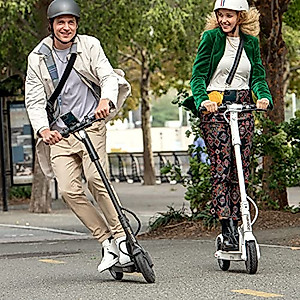 Jetson Eris Adult Electric Scooter - Includes Easy Folding Mechanism, LCD Display, Integrated Phone Holder, Reach Speeds up to 14 MPH, Range of up to 12 Miles, Ages 12+, Black, JERIS-BLK