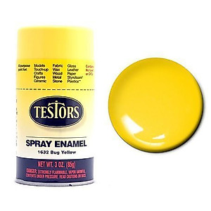 Testors Spray Enamel Paint Bug Yellow - 1632 ^