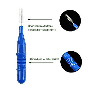 250pcs Interdental Brush Dental Floss Silicone Toothpicks Soft-Dental Floss Teeth Stick Double-ended Toothpick
