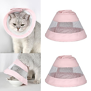 Ldbuejiaja Antiscratch Injury Elizabethan Collar for Cats Dogs Collar Pet Wound Recovery Licking Cats Collar