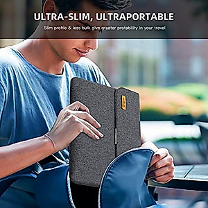 Laptop Sleeve 13 Inch Laptop Bag Fits 13/13.6" MacBook Air M2/M1/ Pro M1 M2 2022-2016, MacBook Pro 14 2021 2022 Pro/Max, Notebook Computer Carrying Bag Slim Case Pouch with Small Bag, Gray…