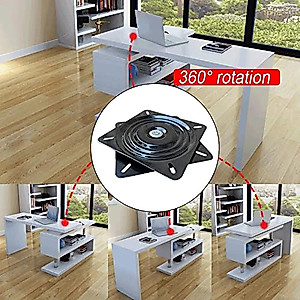 MagiDeal Seat Swivel Bases 360 Rotating Lazy Susan Hardware Mount Turntable 154mm Bar Stool Swivel Plates for Marine Boat Barstools Dining Television