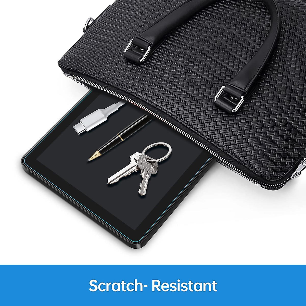 XinWoTuo Tempered Glass Screen Protector for Amazon HD 10 Tablet 10.1 inch (9th Generation 2019 Release and 7th Generation 2017 Release), Scratch-Resistant/Anti-fingerprint /2Pcs