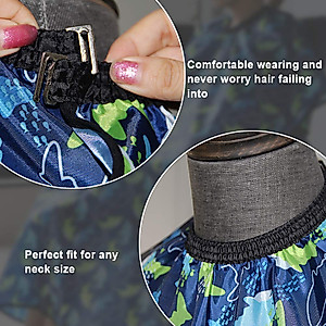 Kids Haircut Cape and Neck Duster Brush Hair Comb Set Professional Barber Hairbrush and Children Dolphin Hairdresser Apron with Adjustable Snap Closure Extra Long Cape 47x39 inch