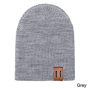 QandSweat Baby Boy's Hat Kids Cool Knit Beanie Hats Toddlers Caps Vertical Tail Style 1-5T (Knitted)