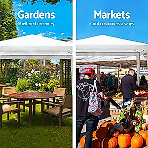 10'x20' Outdoor Party Tent for Birthday, Wedding Parties, Patio Gazebo, Canopy Tent with 6 Removable Sidewalls and 2 Doors, Cater Events Pavilion with Transparent Windows, Waterproof, Easy Set