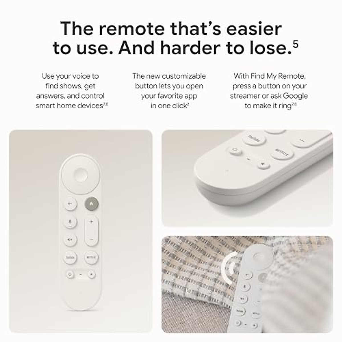 Google TV Streamer 4K - Fast Streaming Entertainment on Your TV with Voice Search Remote - Watch Movies, Shows, Live TV, and Netflix in 4K HDR - Smart Home Control - 32 GB of Storage - Porcelain