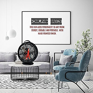 Himalayan Breeze HBM-7015A24 Matte Black, Portable Fan, Adds and Unique Ambiance to Any Room by WBM