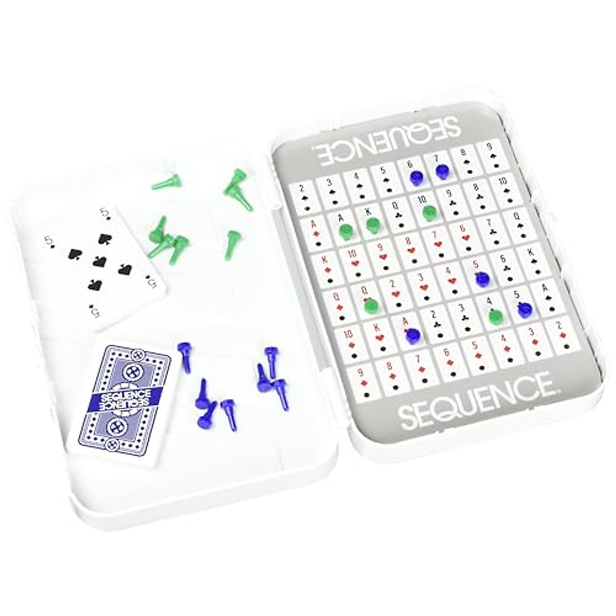 Travel Classics: Sequence - The Exciting Game of Strategy in A Compact Travel Version by Goliath, White