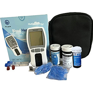 Hb Hemoglobin Test Meter Hemoglobin Meter Hemoglobin Analyzer Hemoglobin Test Kit + 50 Strips