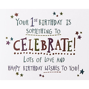 Papyrus 1st Birthday Card (Something To Celebrate)