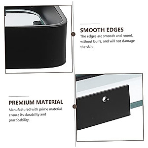 Abaodam 1 Set Shelf Metal Wall Shelf Glass Shelf Metal Organizer Shelf Farmhouse Wall Shelve Stick on Shower Shelves Adhesive Shower Wall Shelves Shampoo Storage Stand Bathroom Shelf Glass