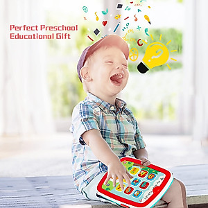 HISTOYE Baby Tablets Toys for 1 Year Old Boys Girls Gifts Toddler Toys Age 1-2 Educational Musical Toys Baby Toys 12-18 Month Toys for 1 2 3 Year Old ABC 123 Sounds Learning Toys