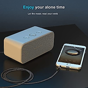 3.5mm Audio Cable, Audio Cable Male to Male 4ft, BEZOKABLE Nylon Braided Aux Cable Auxiliary Cable Hi-fi Sound for Car, Headphones, Home Stereos, Speakers, Tablets, iPhone iPad