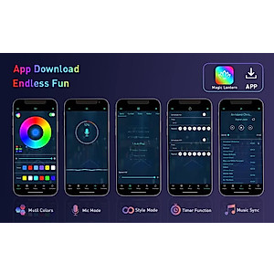 Hexagon Lights (8 Pack) LED Wall Panels, TISOFU RGB Gaming Lights with APP, Smart Modular Panel Hex Tiles Push Glide Expansion Shapes Lights