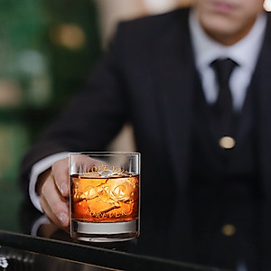 2023 Whiskey Glass Birthday Gifts for Dad - Birthday Decorations for Dad, Party Supplies - Birthday Anniversary, Bday Gifts Ideas for Him, Dad, Husband - A meaningful birthday present Whiskey Glass