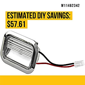 Upgraded W11683242 W11462342 LED Light Module - Compatible Whirlpool KitchenAid Refrigerator - Replaces AP6989197 W10908166 - Features a Chrome Bezel and White Terminal Block - Easy Home Improvement