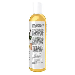 NOW Solutions, Tranquil Rose Massage Oil, Body Moisturizer for Dry Sensitive Skin, Promotes Healthy-Looking Skin, 8-Ounce